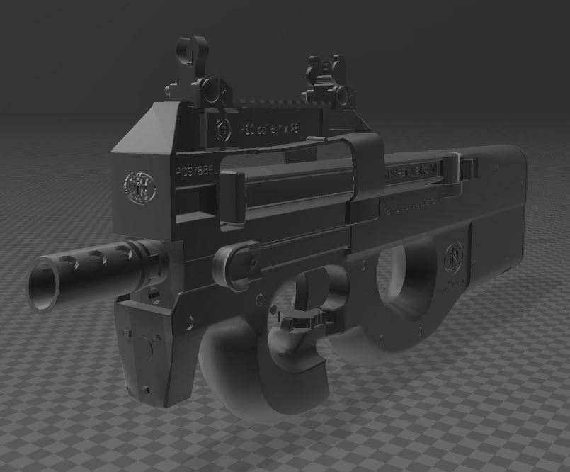 STL file P90 Herstal Belgium・Design to download and 3D print・Cults