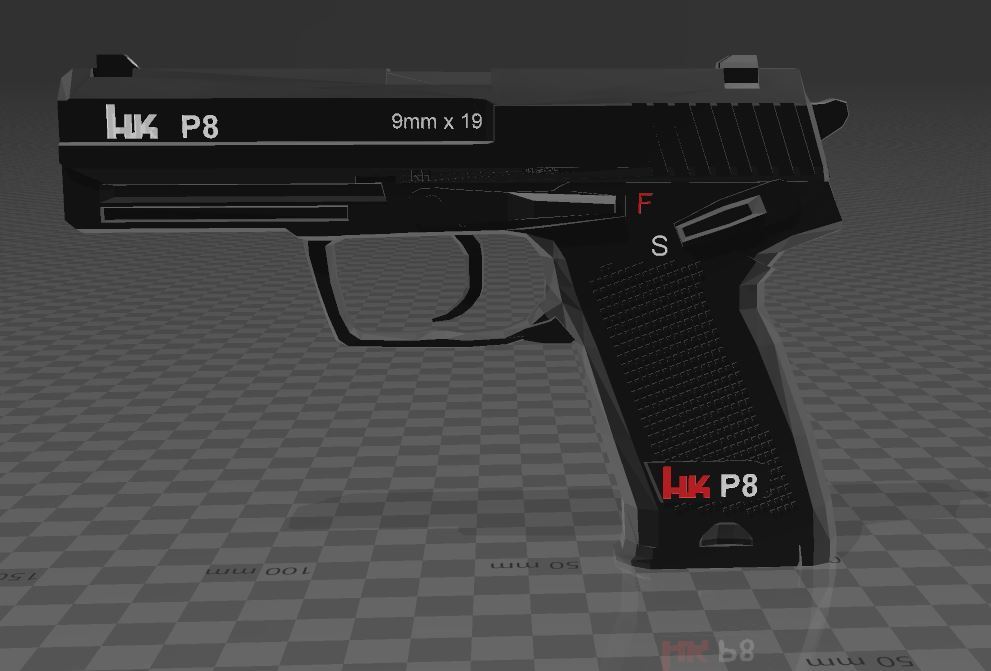 STL file HECKLER KOCH P8・3D printer model to download・Cults