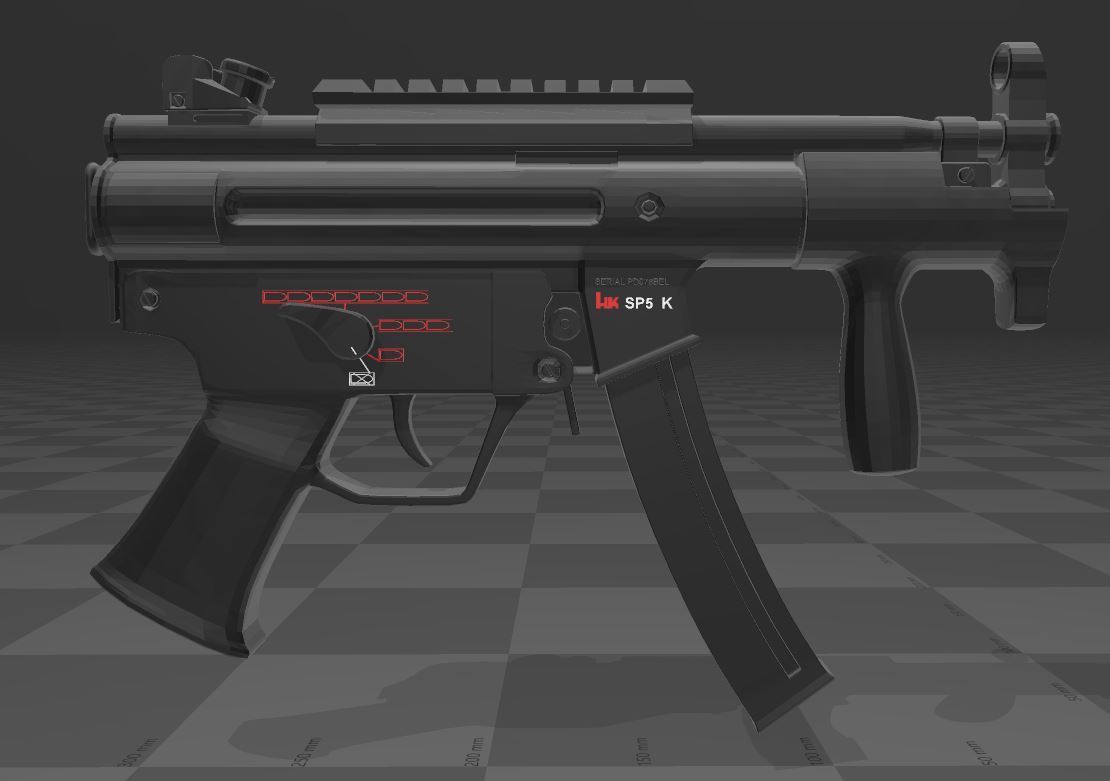 STL file Heckler Koch SP5 K 🔫・3D printing design to download・Cults