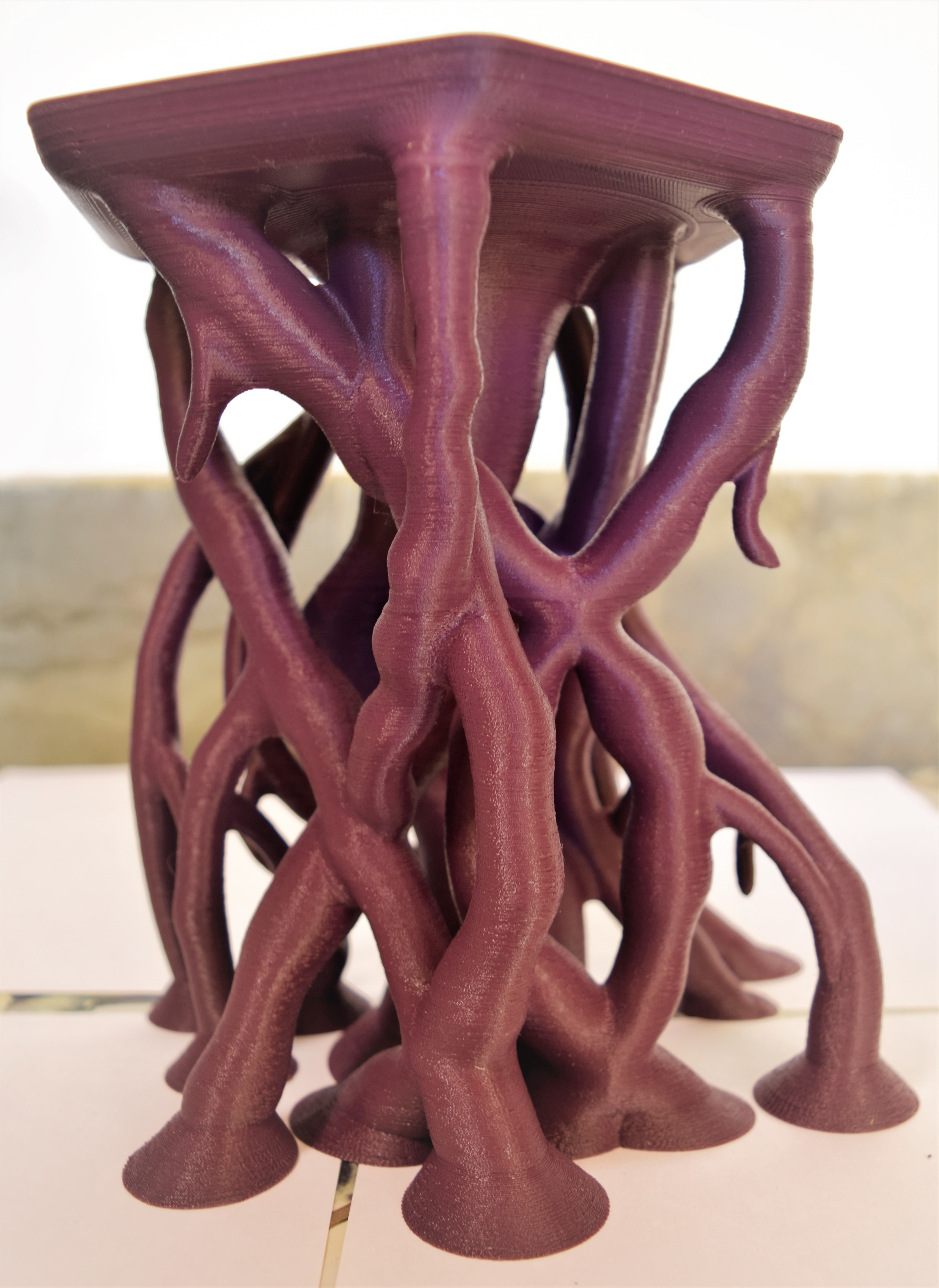 STL file Bonsai root display table. Bonsai root stand 🪴・Template to ...