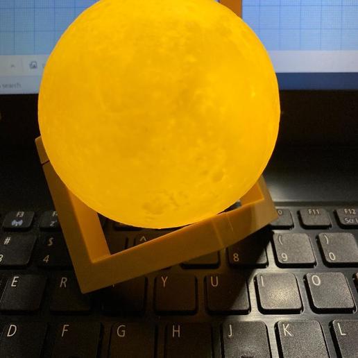 Download STL Moon Lamp Stand ・ Cults
