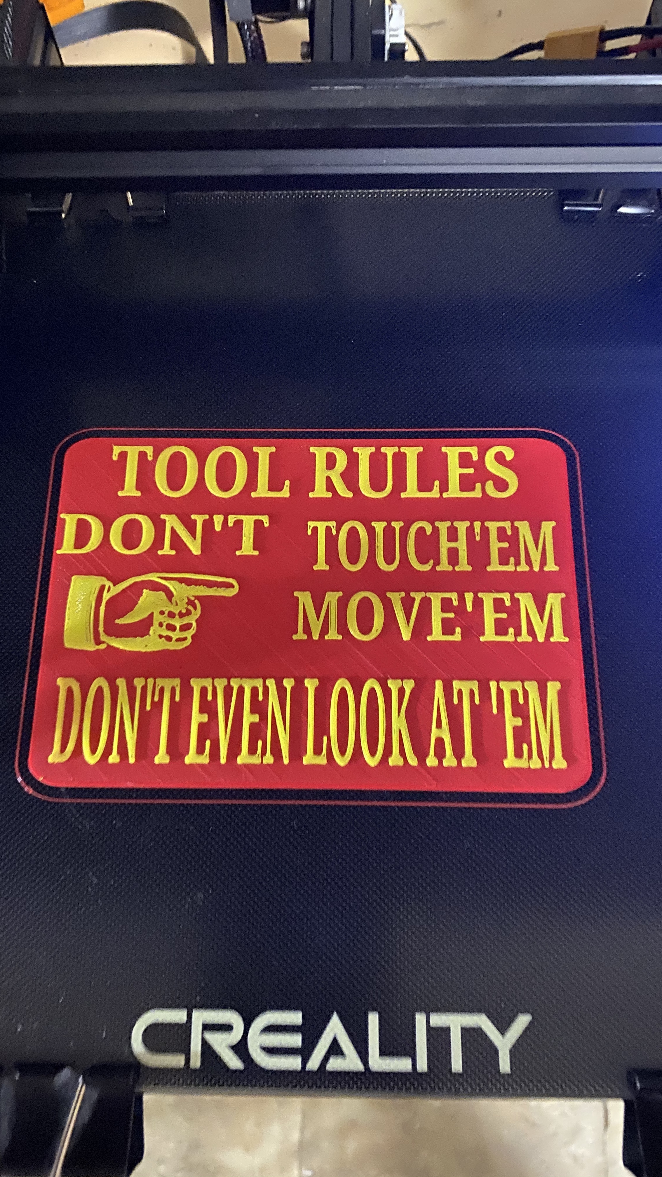 STL file Tool Sign・3D print object to download・Cults