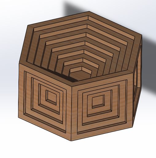 Free STL file Hexagon box・Model to download and 3D print・Cults