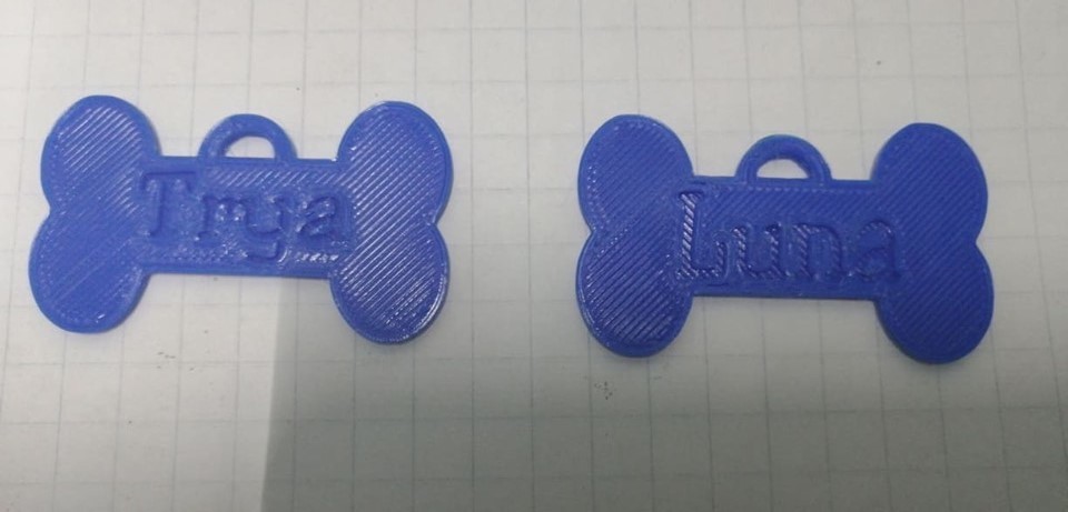 Free STL file DOG TAG (BONE)・Model to download and 3D print・Cults