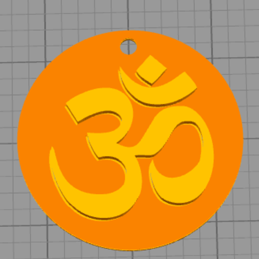 Download STL file OM KEY RING • 3D printing object ・ Cults