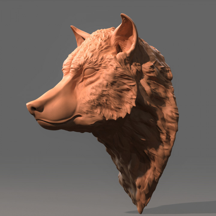 STL file Wolf Bust STL・3D printing idea to download・Cults
