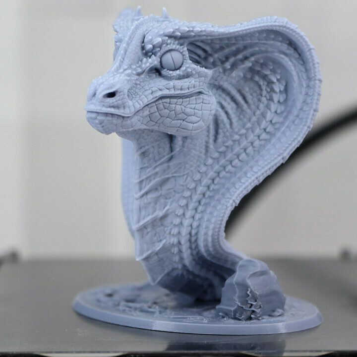 STL file Snake Dragon bust・3D printer model to download・Cults