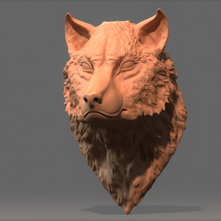 STL file Wolf Bust STL・3D printing idea to download・Cults