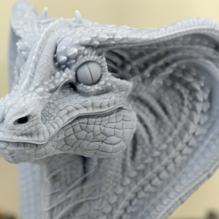 STL file Snake Dragon bust・3D printer model to download・Cults
