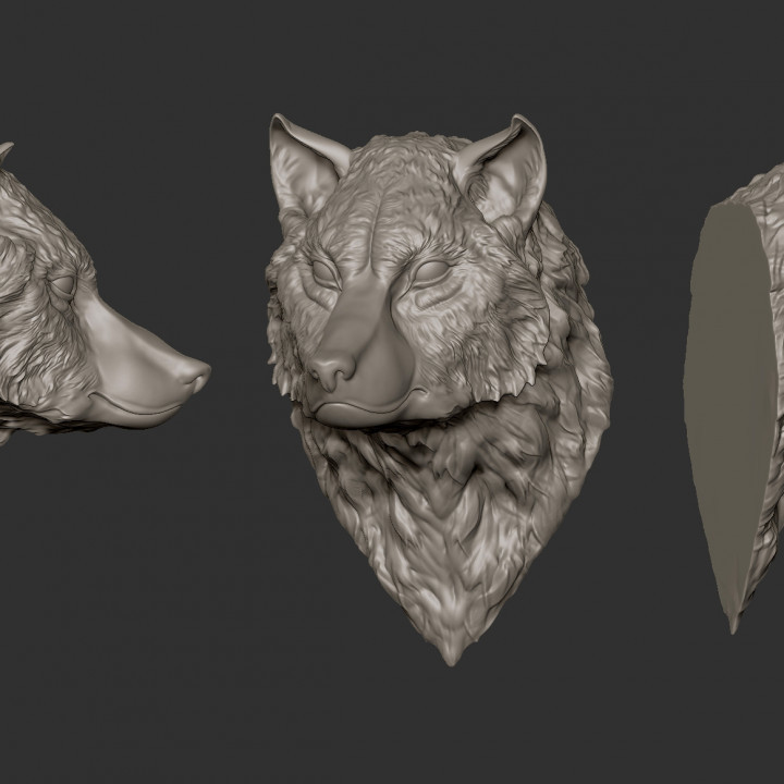 STL file Wolf Bust STL・3D printing idea to download・Cults