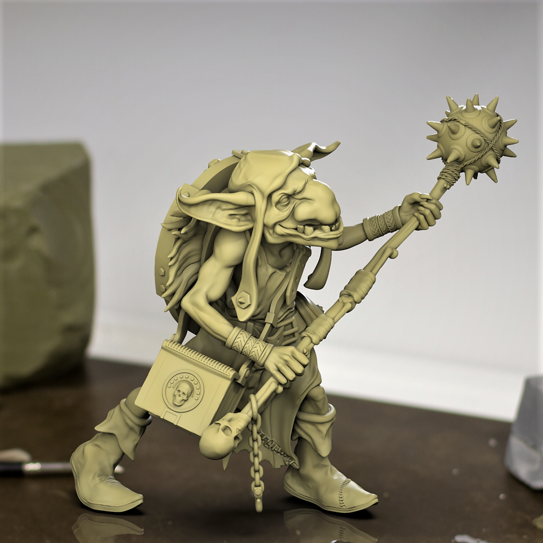 STL file Goblin 77mm・3D printer model to download・Cults