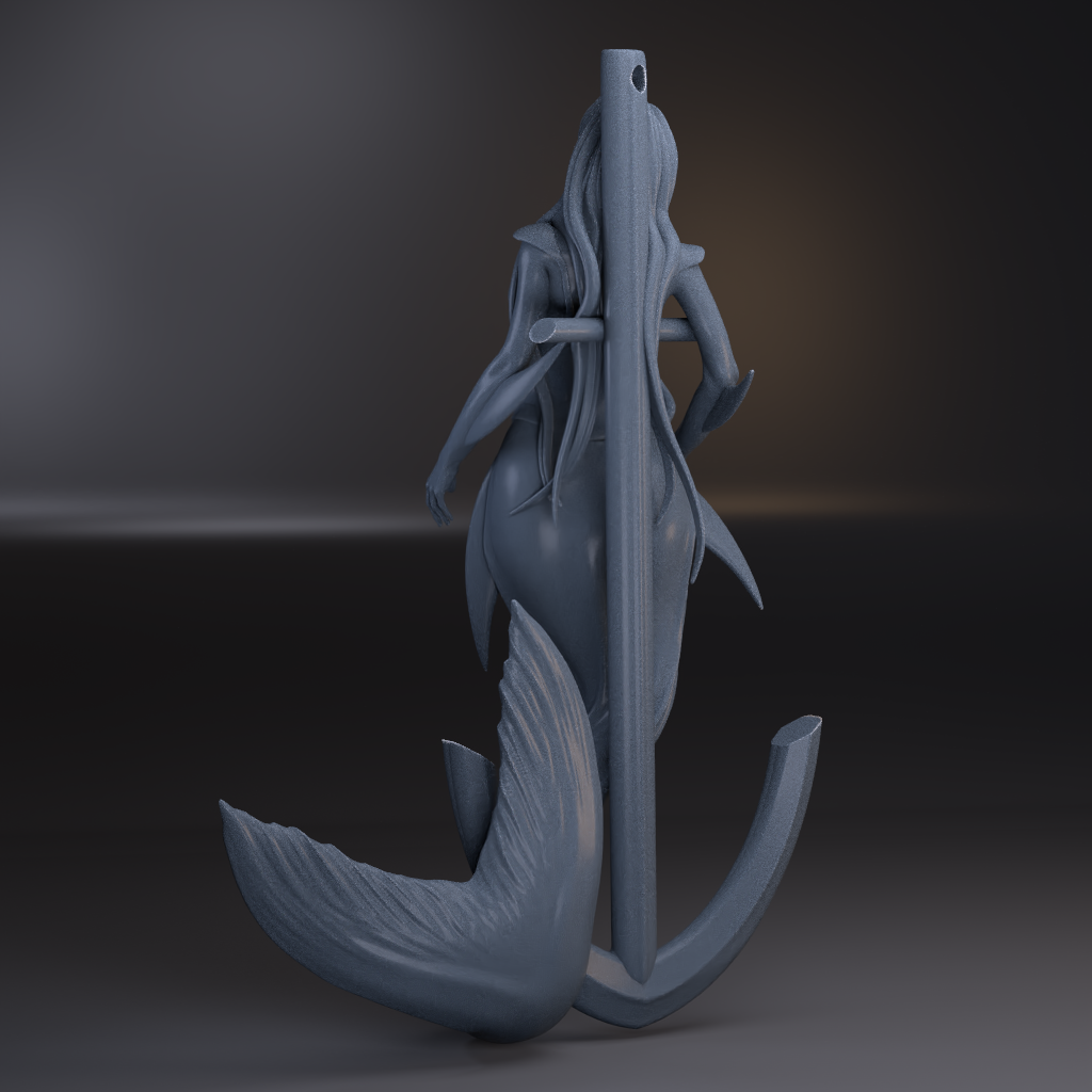 3D file Anchor mermaid ⚓・3D printable model to download・Cults