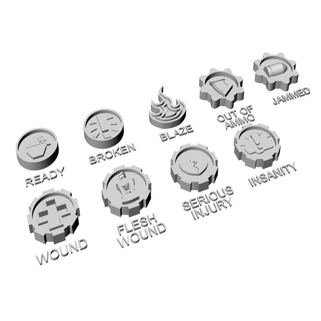 Free STL file Necromunda Status Markers 🎲・3D printing idea to download ...