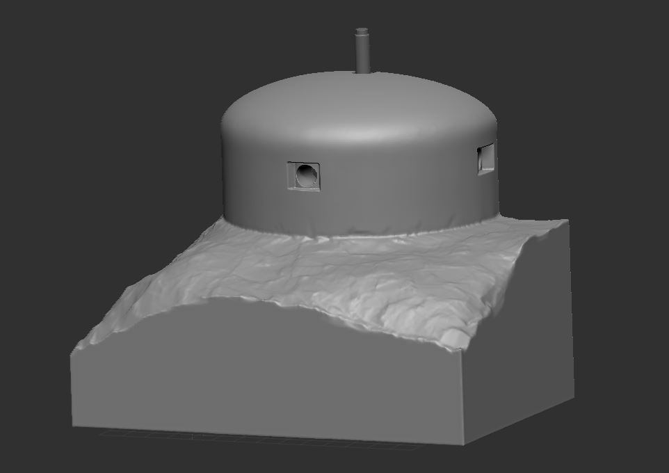Free STL file bunker ww2・3D print object to download・Cults