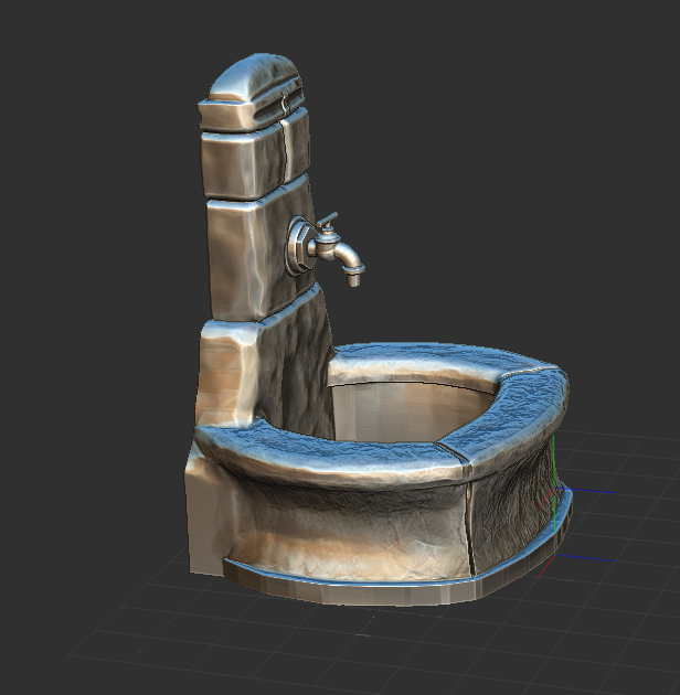 STL file Rustic stone wall fountain・3D printer model to download・Cults