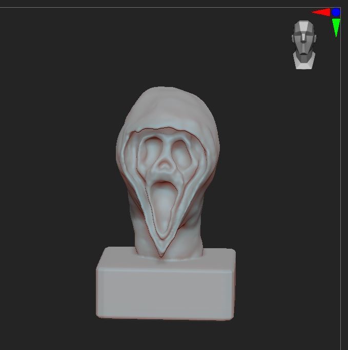 Free STL file Scream bust・Design to download and 3D print・Cults