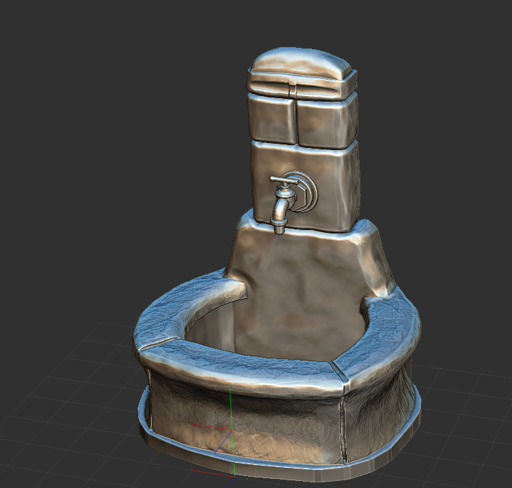 STL file Rustic stone wall fountain・3D printer model to download・Cults