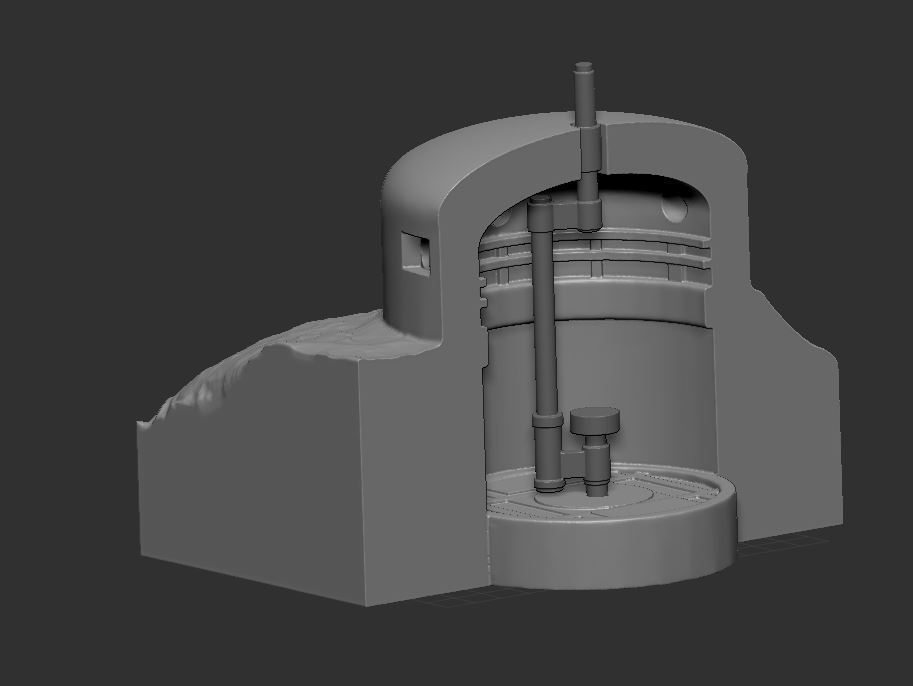 Download STL file bunker ww2 • 3D printing design ・ Cults