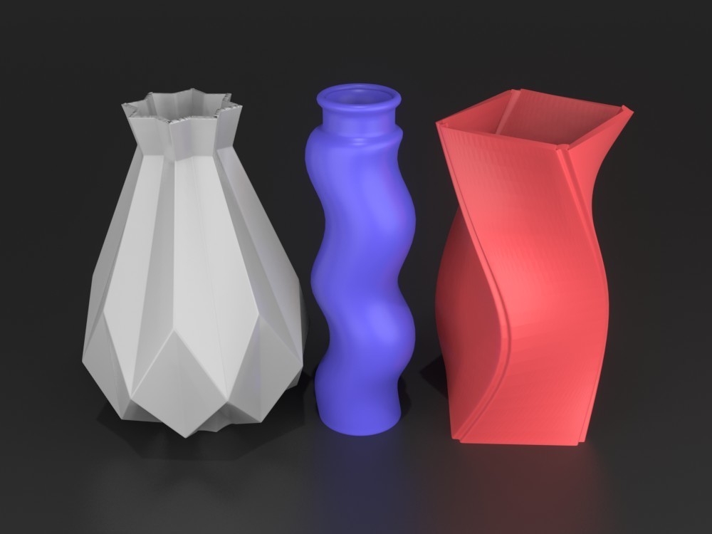 Download STL file Pack 3 Flower Vase 3D printable models • 3D printing ...