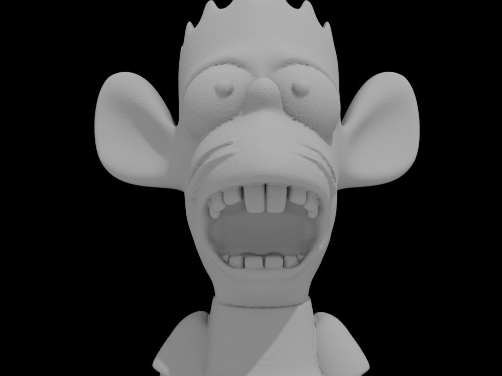 Archivo 3D Bart Simpson rat boy 3D printable model cartoon print 3D ...
