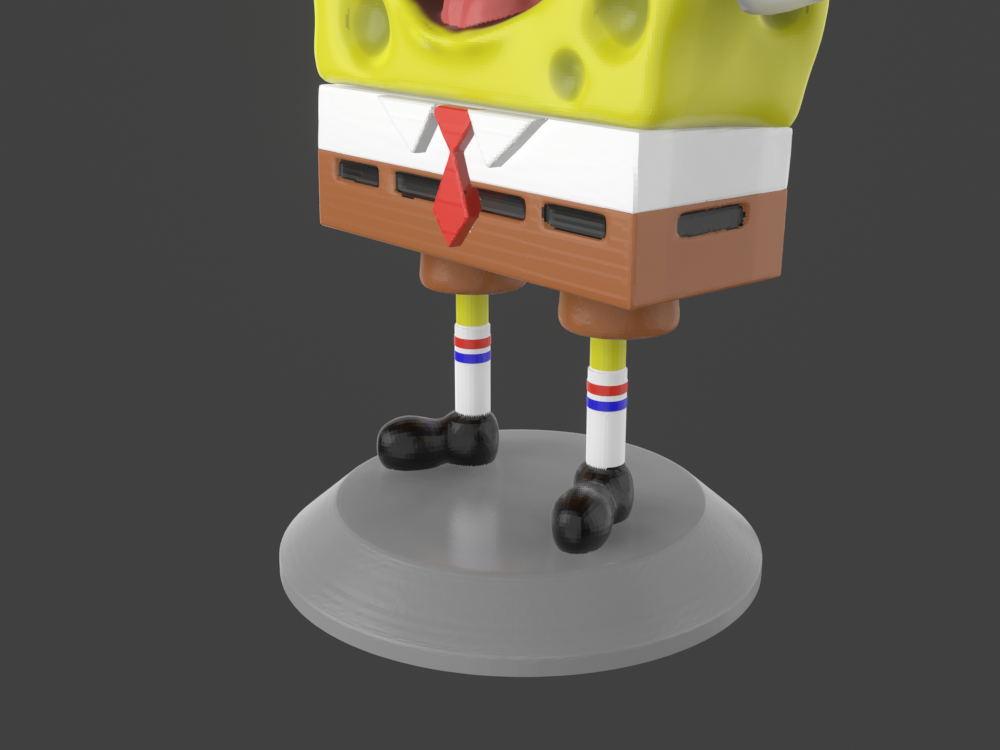 3D file Spongebob Happy sculpture 3D print 🗿・3D printing template to ...