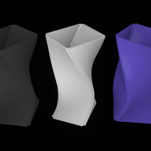 Download STL file Pack 3 Flower Vase 3D printable models • 3D printing ...