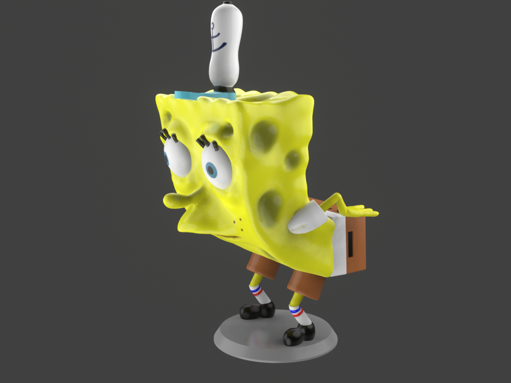Archivo 3D Spongebob funny meme sculpture 3D print 🗿・Plan imprimible en ...
