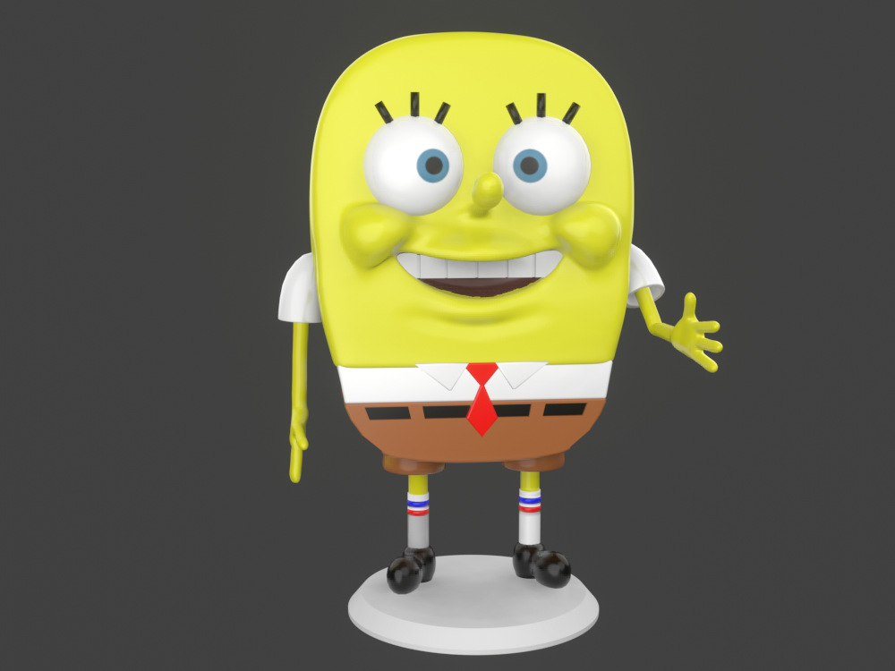 Файл 3D Spongebob meme sculpture 3D print・3D-печатная модель для ...