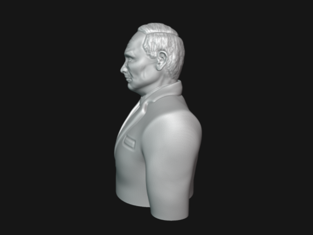 Fichier STL Vladimir Poutine Buste modèle 3D imprimable・Design pour ...