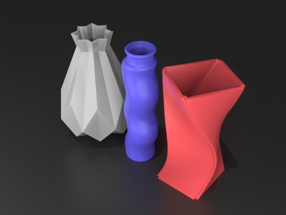 Download STL file Pack 3 Flower Vase 3D printable models • 3D printing ...