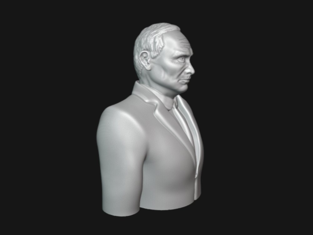 Fichier STL Vladimir Poutine Buste modèle 3D imprimable・Design pour ...