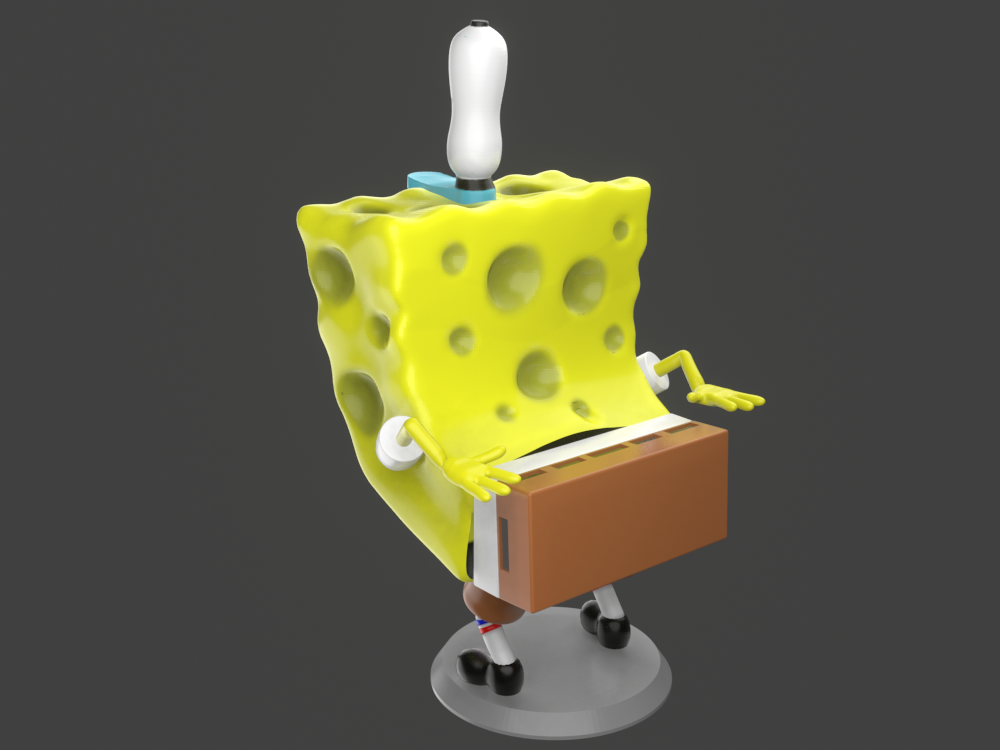 Archivo 3D Spongebob funny meme sculpture 3D print 🗿・Plan imprimible en ...