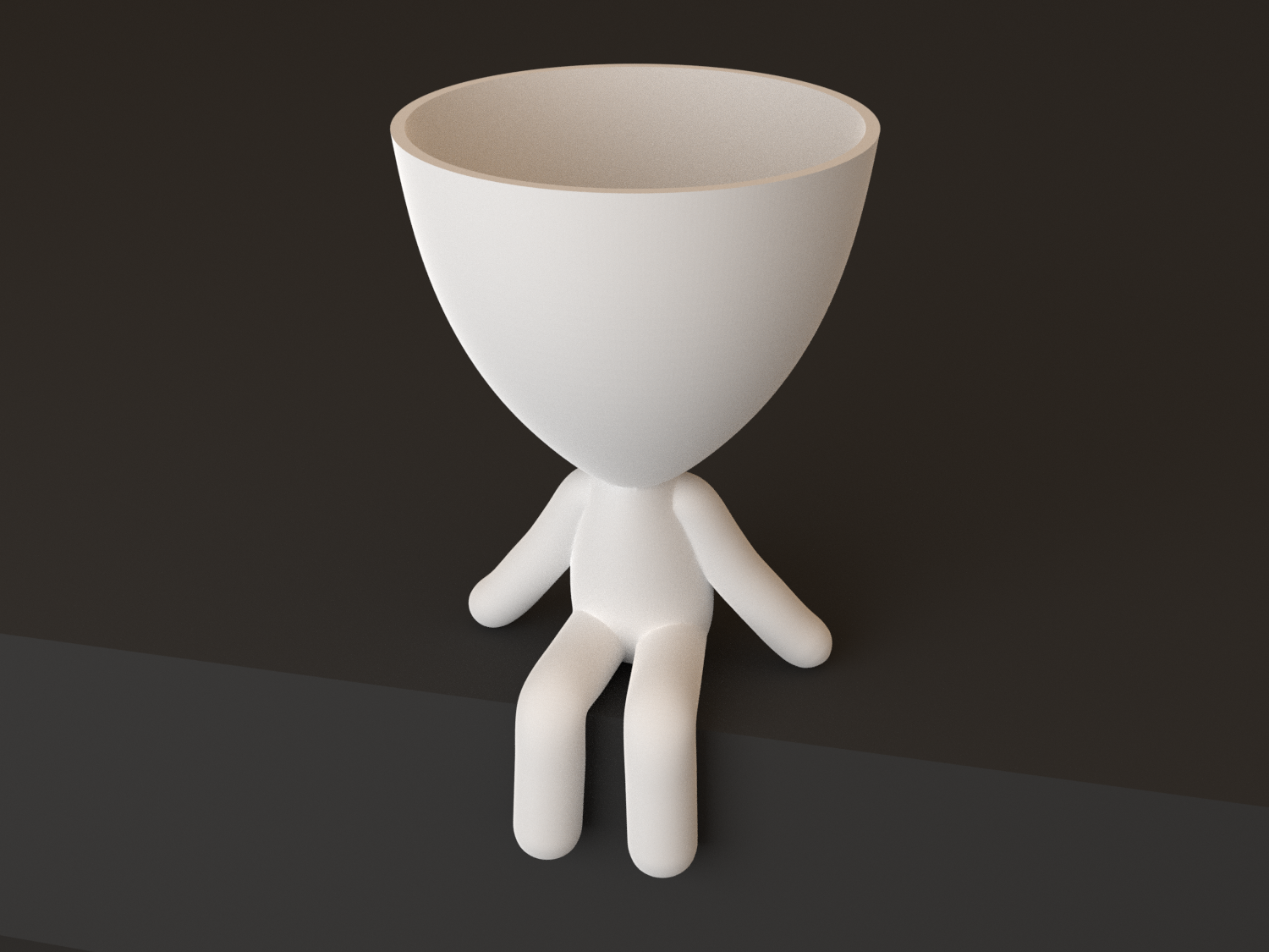 3D file 20 Pot plant with little person style 3D printable models 3D ...