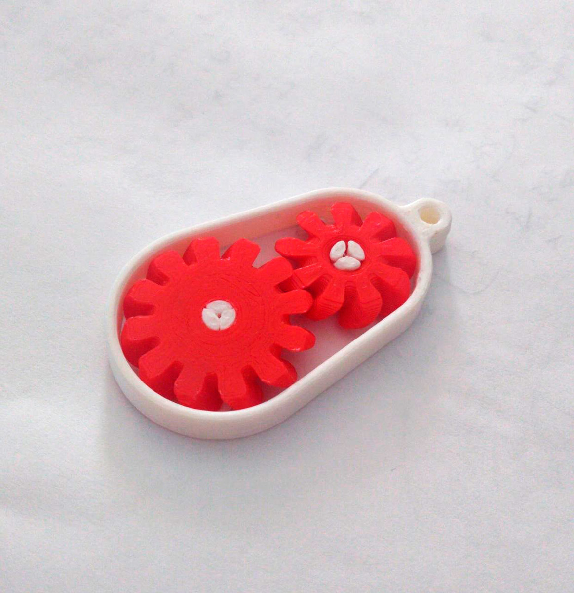 3D print Gear Keychain • made with Creality CR10S・Cults