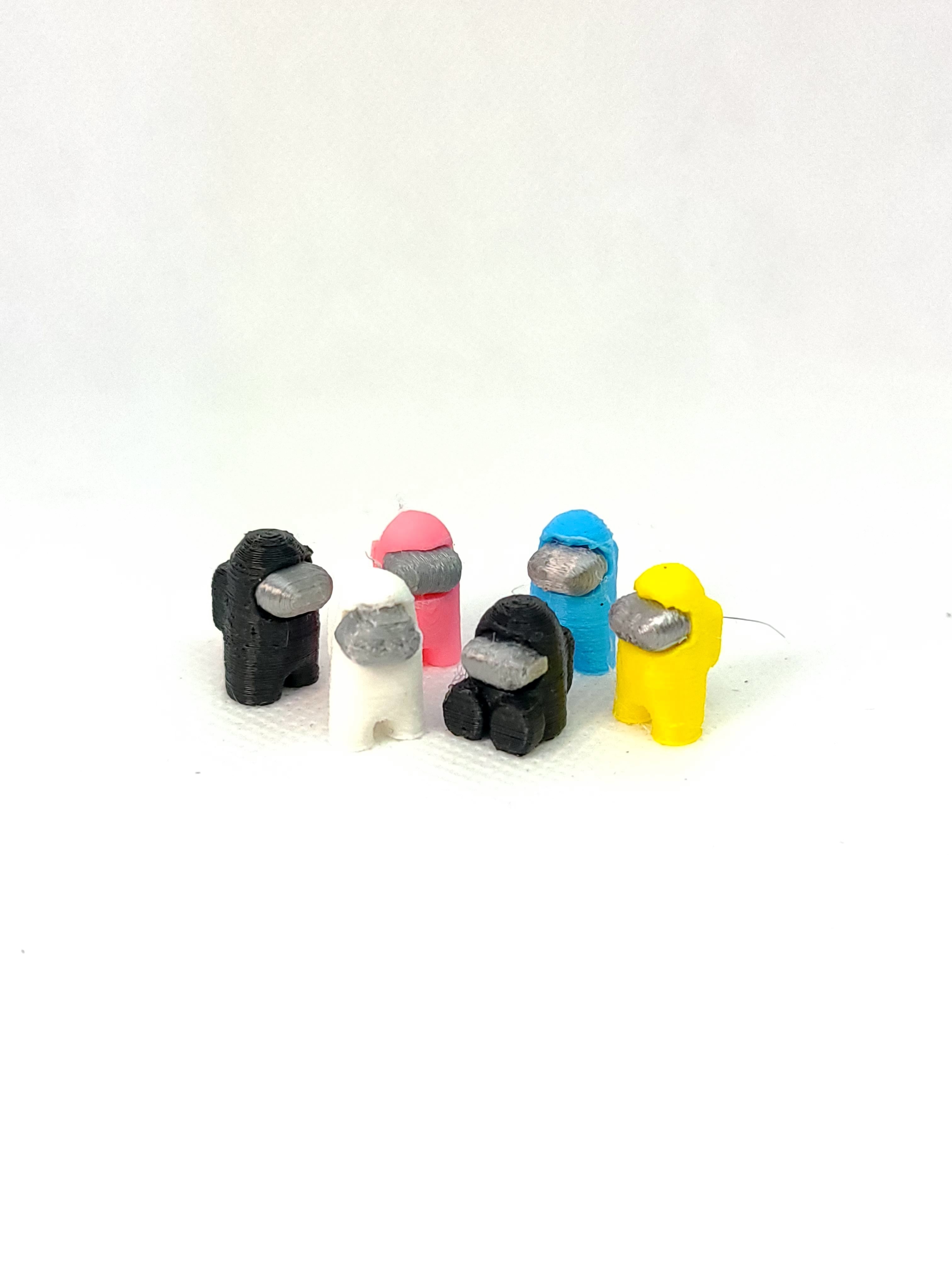 OBJ file Among Us Crewmate + Mini Crewmates + Keychains・Model to ...