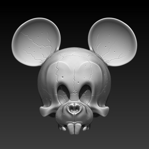 Download STL file MICKEY MOUSE SKULL • 3D printing model ・ Cults