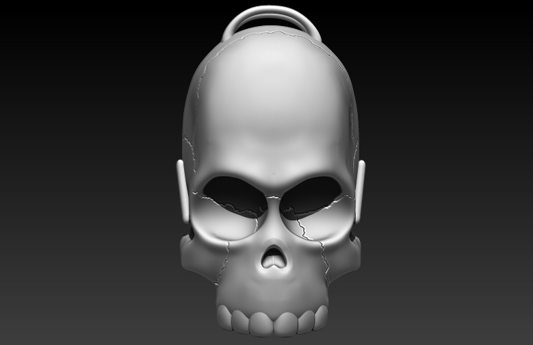 Free STL file HOMER SIMPSON SKULL 💀・3D printer model to download・Cults
