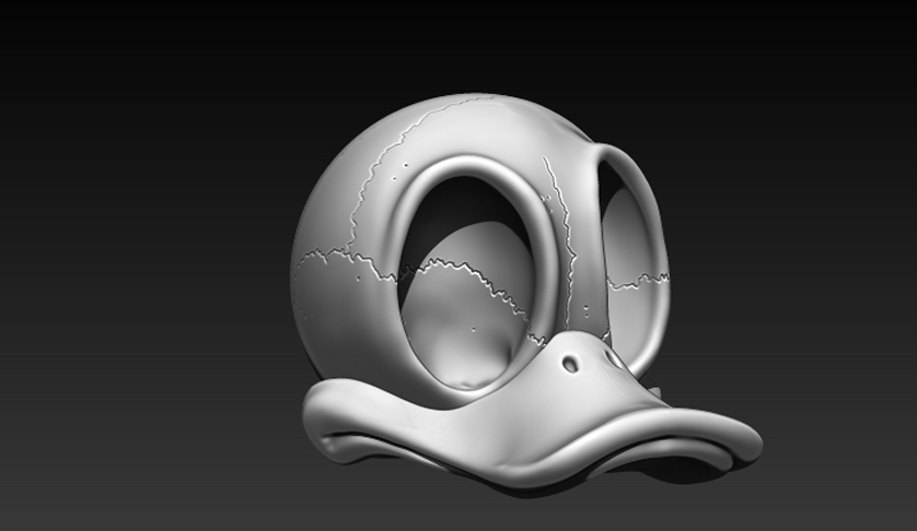 STL file DONALD DUCK SKULL 🦆・3D printer design to download・Cults