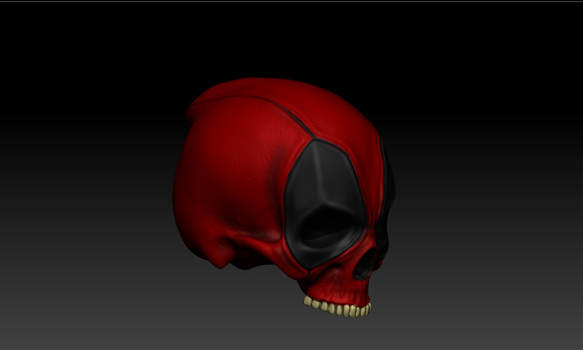 STL file DEADPOOL SKULL 💀・3D printer model to download・Cults