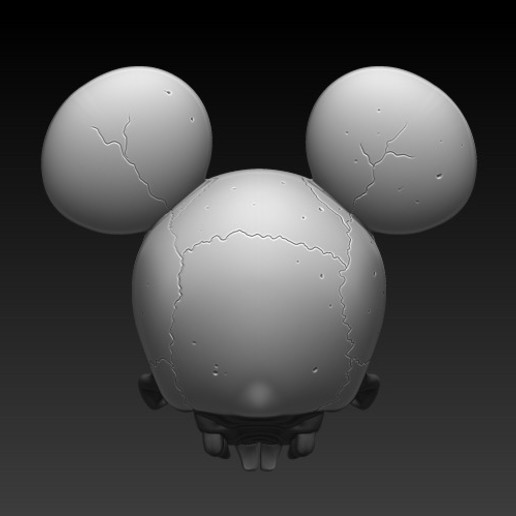 Download STL file MICKEY MOUSE SKULL • 3D printing model ・ Cults