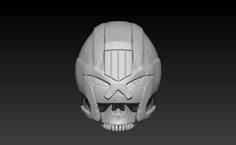 STL file judge dredd skull・Design to download and 3D print・Cults
