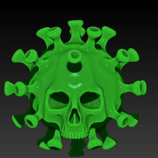 Descargar modelos 3D para imprimir VIRUS SKULL ・ Cults