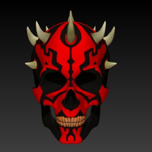 Download 3D printing designs DARTH MAUL SKULL V2 ・ Cults