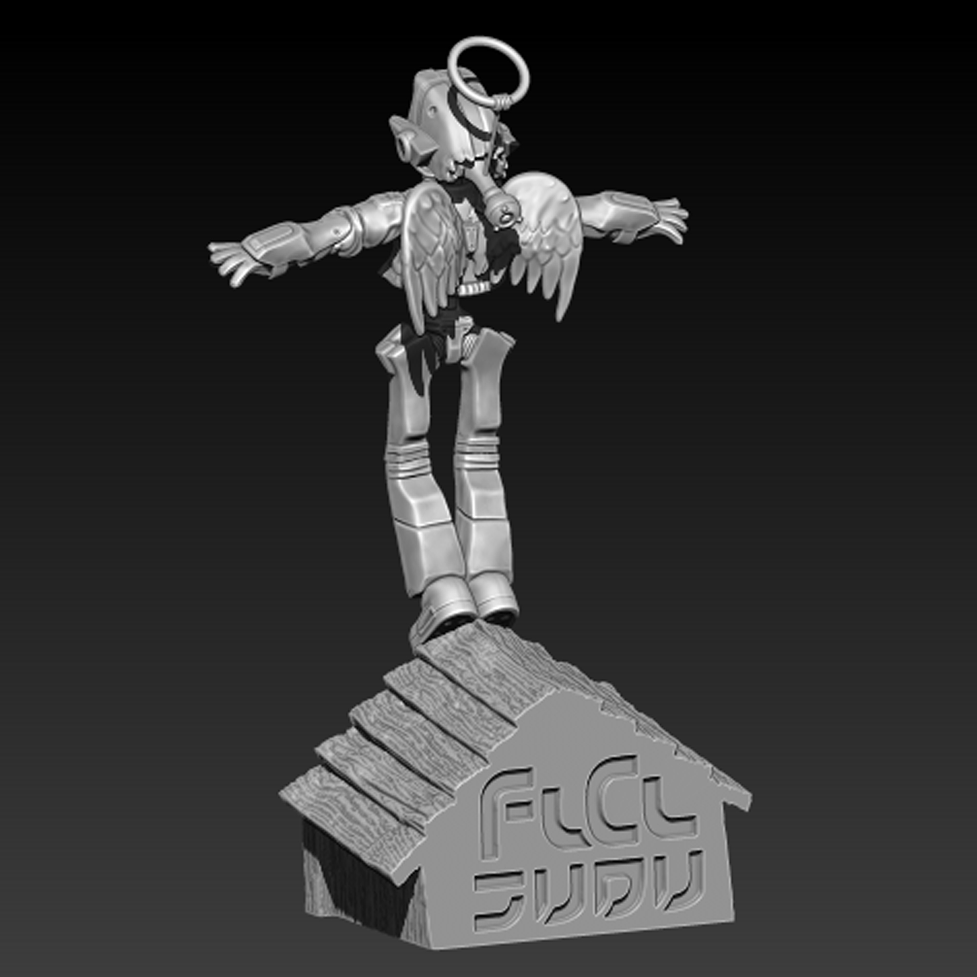 3D file canti angel flcl・3D print object to download・Cults