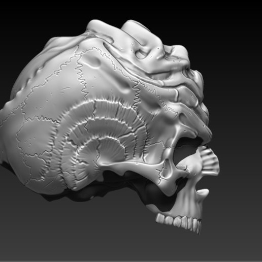 Download STL file KLINGON SKULL ・ Cults