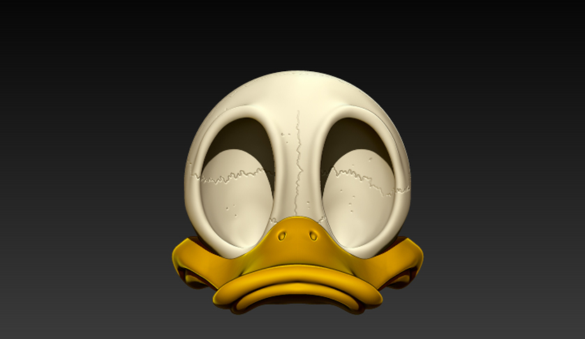 STL file DONALD DUCK SKULL 🦆・3D printer design to download・Cults