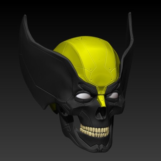 Download STL file wolverine skull V2 • 3D printing model ・ Cults