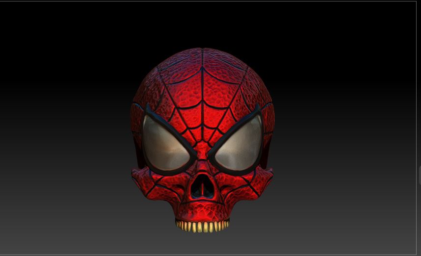STL file spider-man skull・Model to download and 3D print・Cults