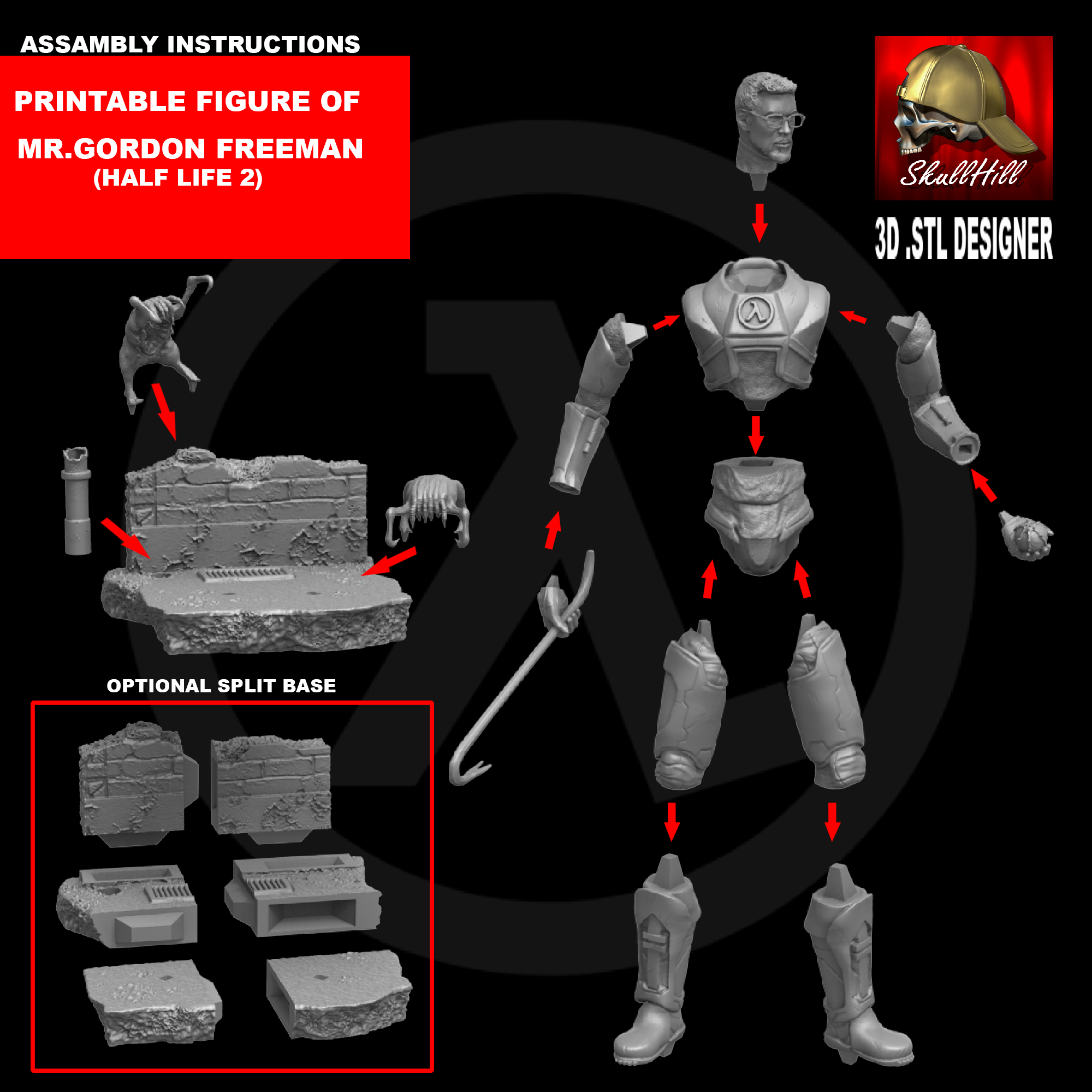 Файл STL MR. GORDON FREEMAN・3D-печать дизайна для загрузки・Cults