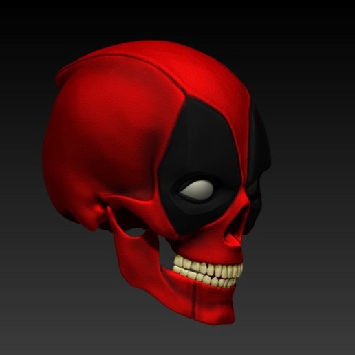 Descargar archivo 3D DEADPOOL SKULL V2 ・ Cults
